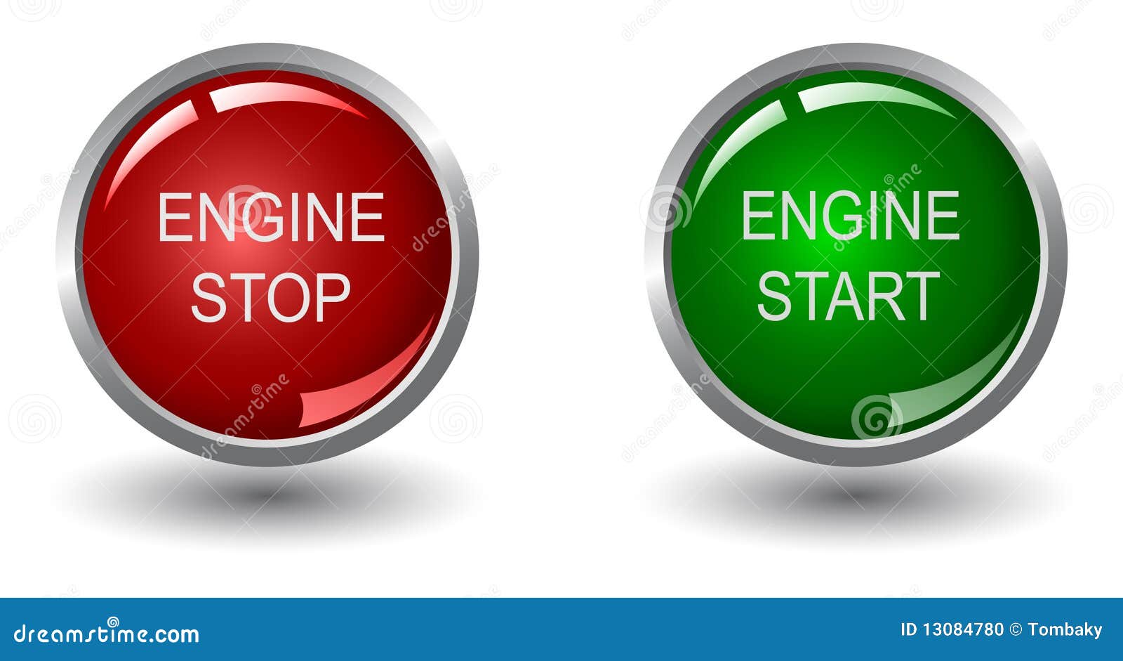 Engine Stop and Start Buttons Stock Vector - Illustration of icon ... Engine Stop and Start Buttons Stock Vector - Illustration of icon ...