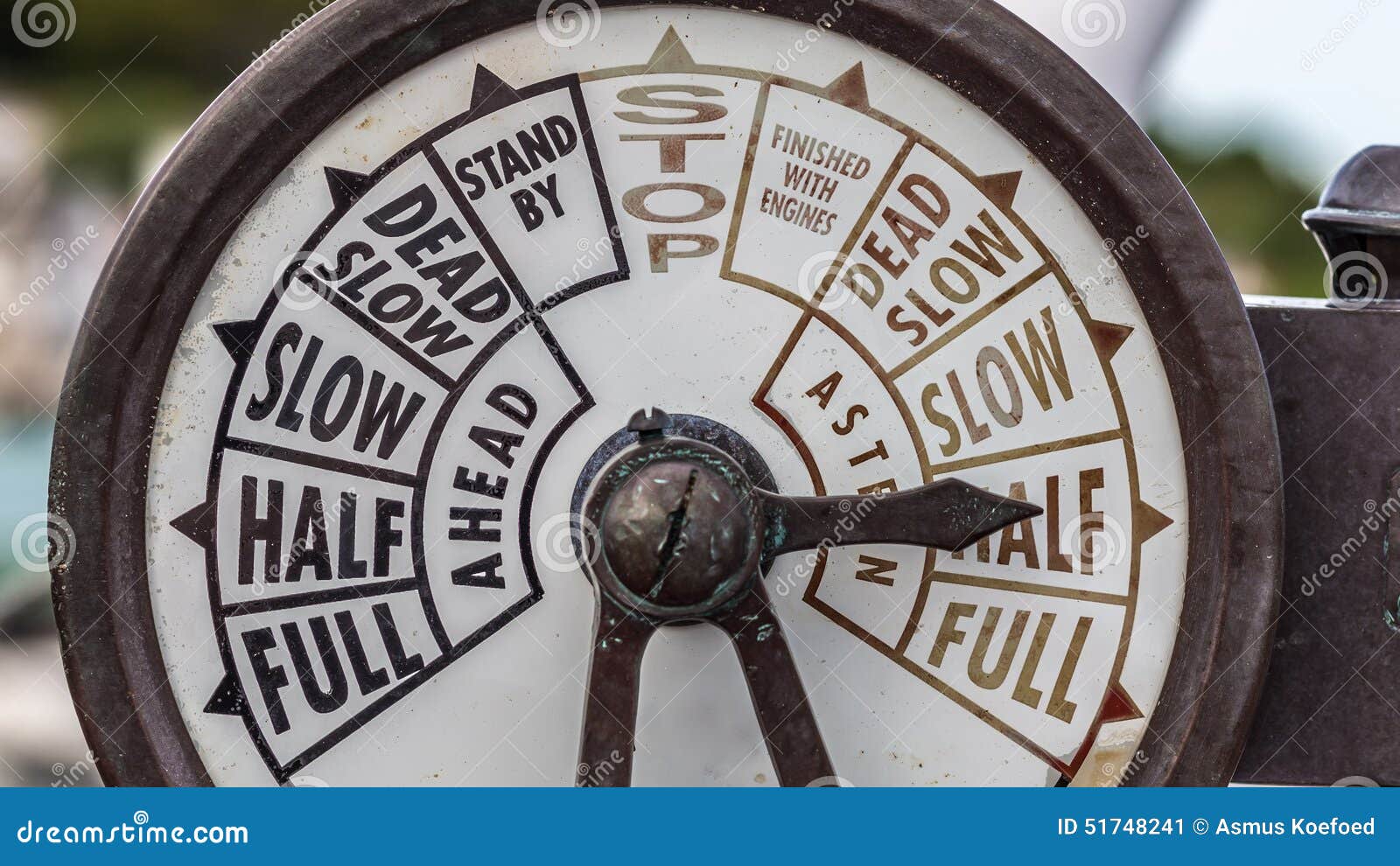 Engine Telegraph from an Old Ship Stock Image - Image of telegraph ...