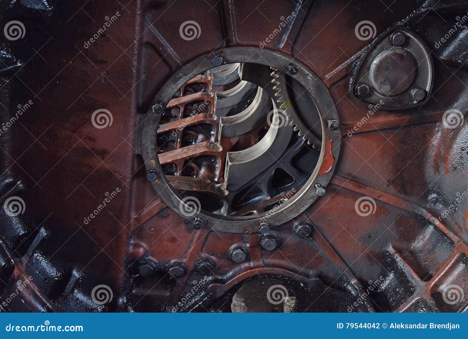 The Engine of Truck for Axle and Pistons Stock Photo - Image of ...