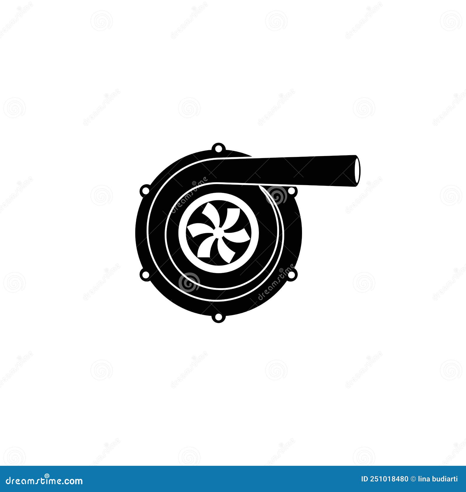 Engine turbo icon stock vector. Illustration of sport - 251018480