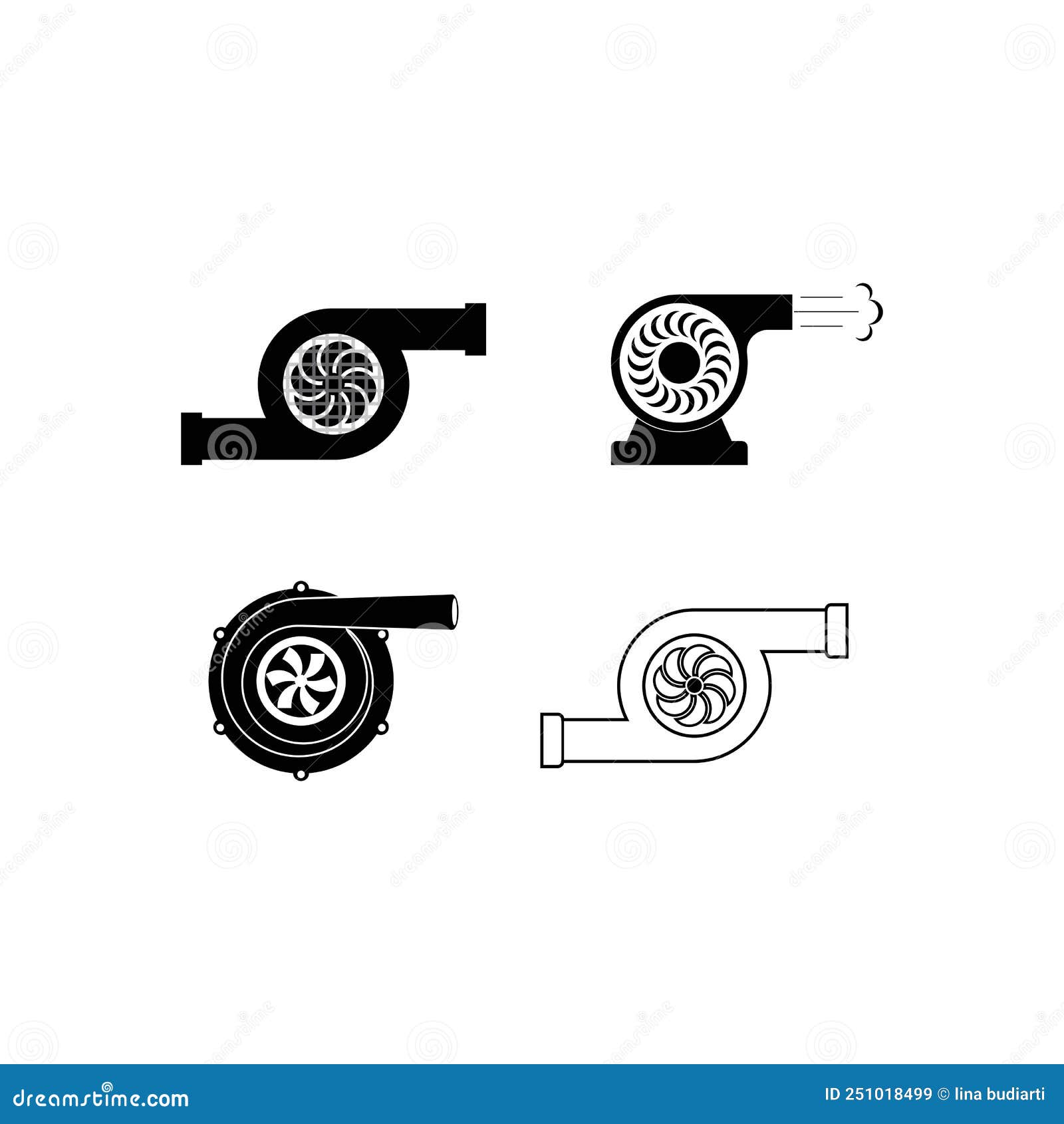 Engine turbo icon stock vector. Illustration of vector - 251018499