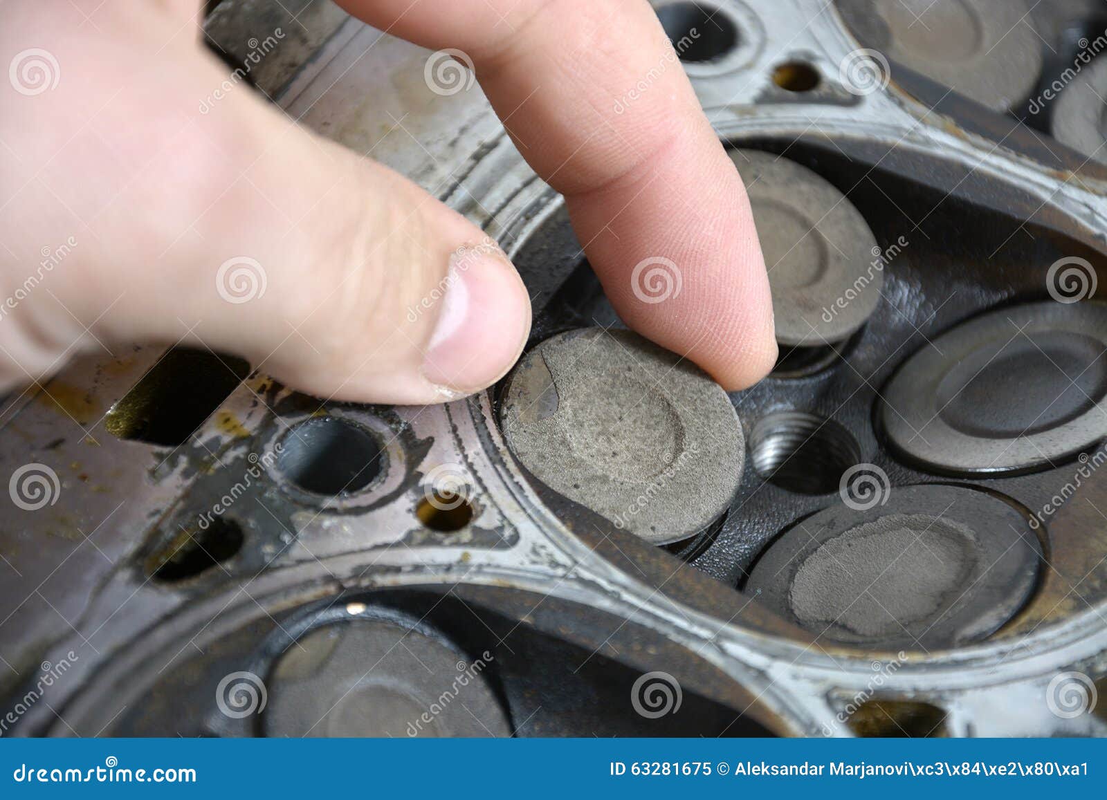 Engine valve stock image. Image of indicate, detail, head - 63281675