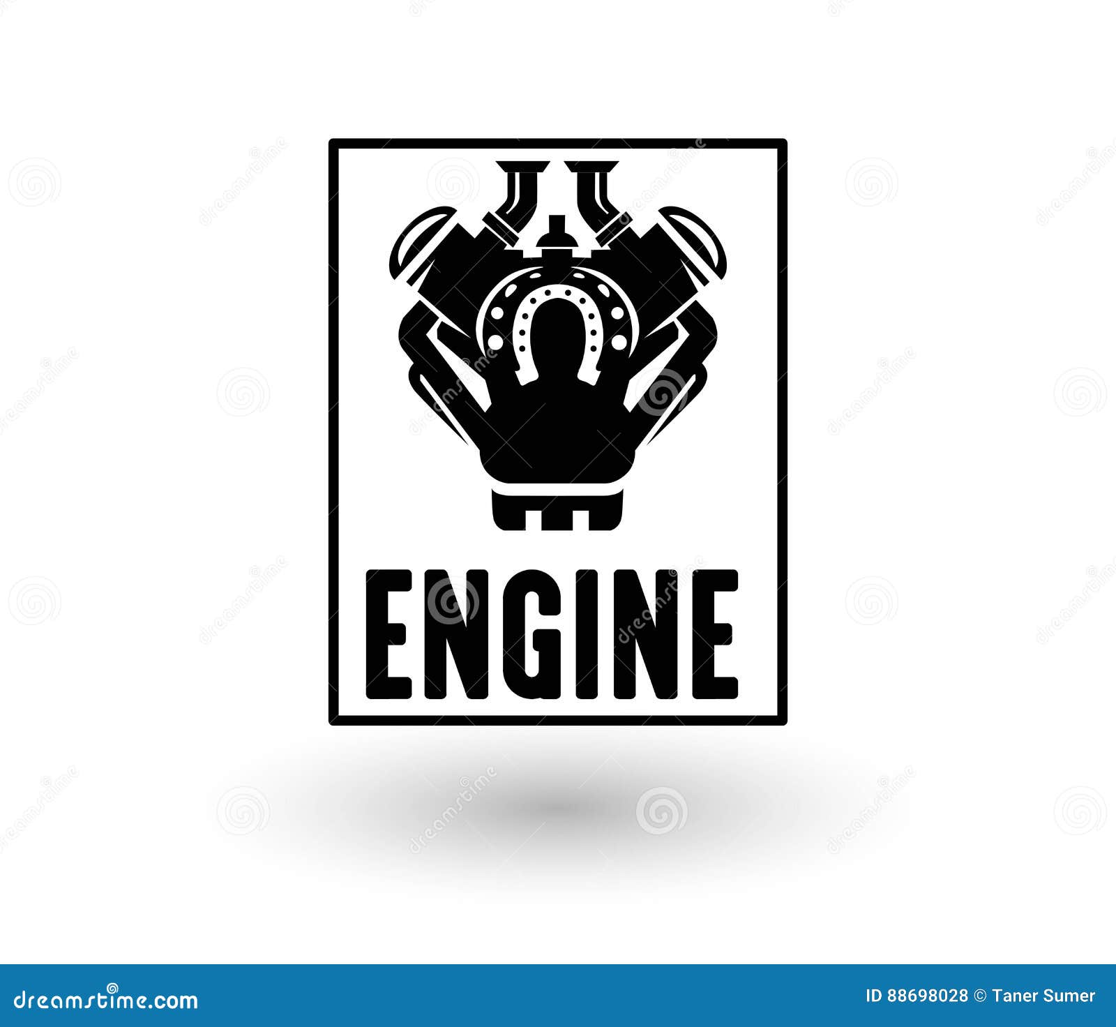 Engine Vector Logo stock vector. Illustration of icon - 88698028