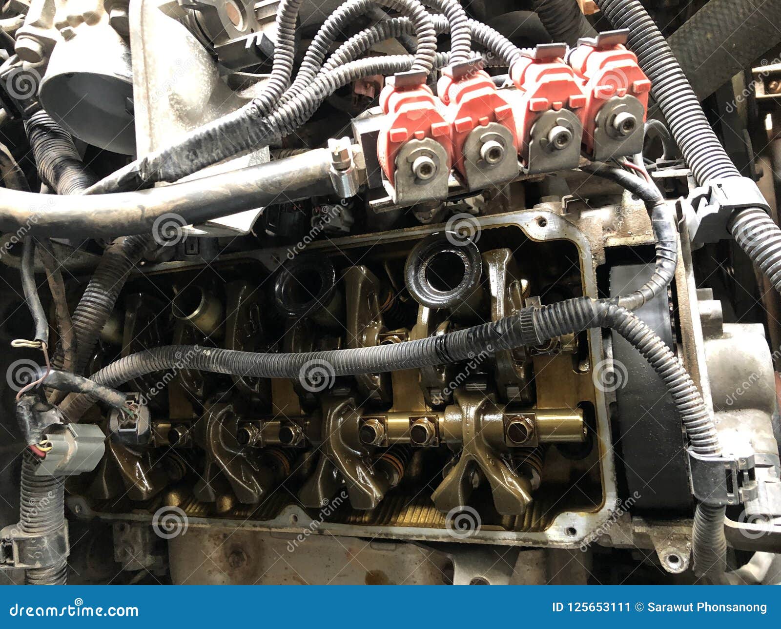 Engine was problem stock image. Image of mantenace, repair - 125653111