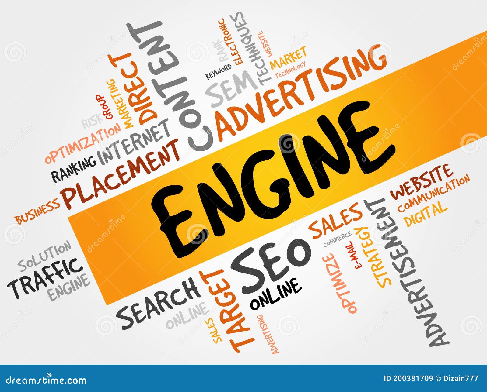 ENGINE word cloud stock illustration. Illustration of plan - 200381709