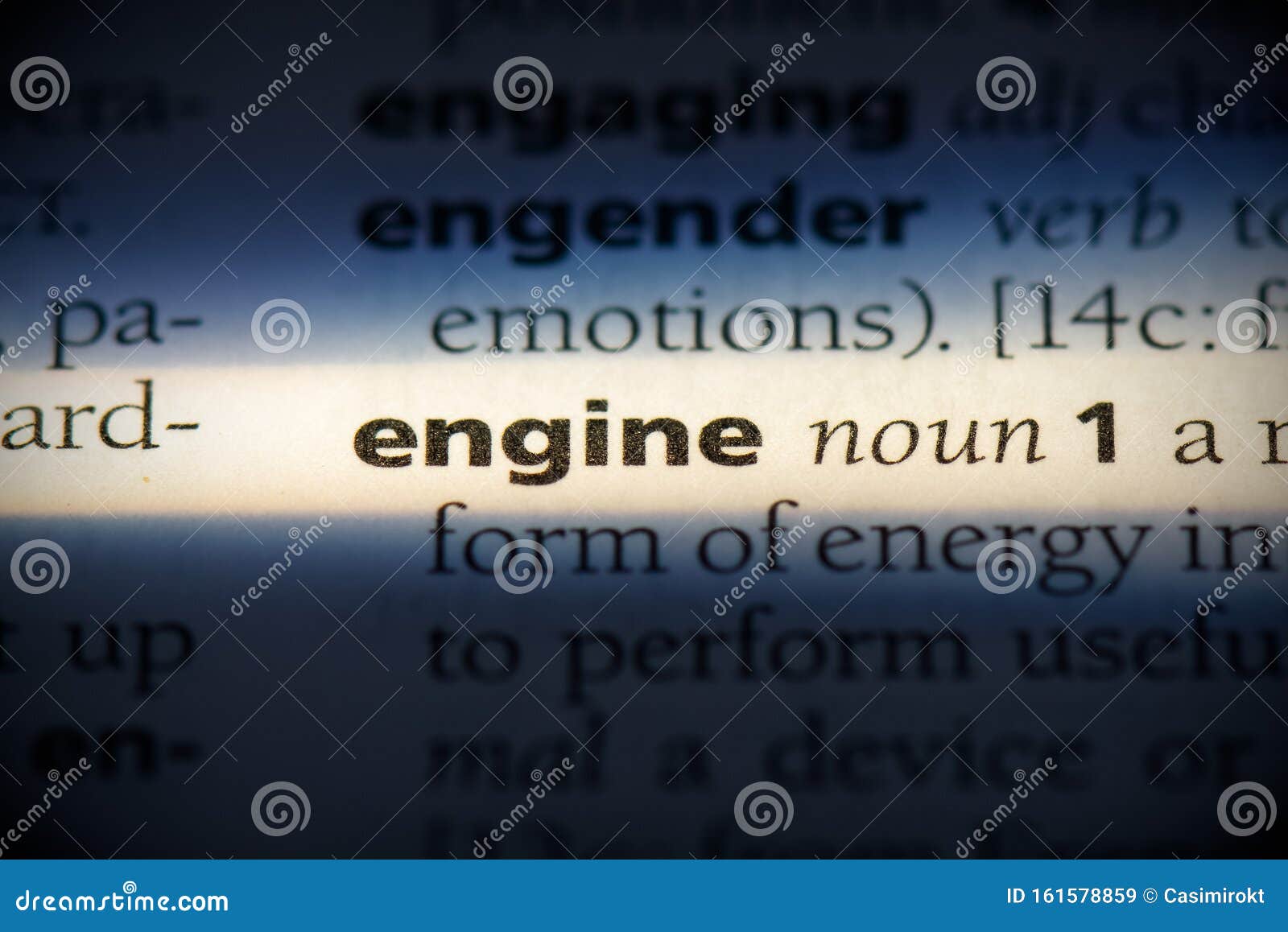 Engine stock image. Image of word, reference, page, education - 161578859
