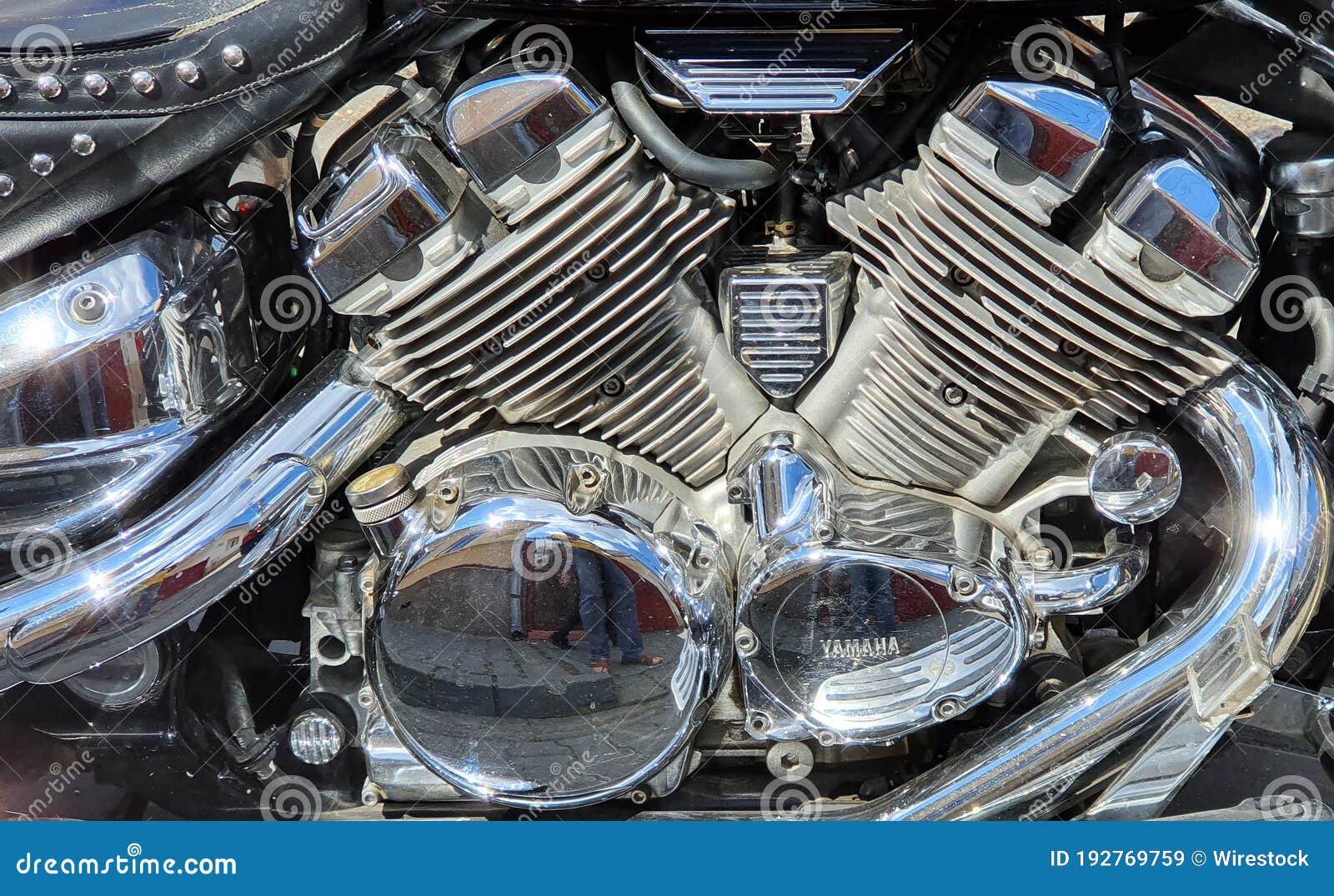 The Engine of a Yamaha Motorcycle Editorial Stock Image - Image of ...
