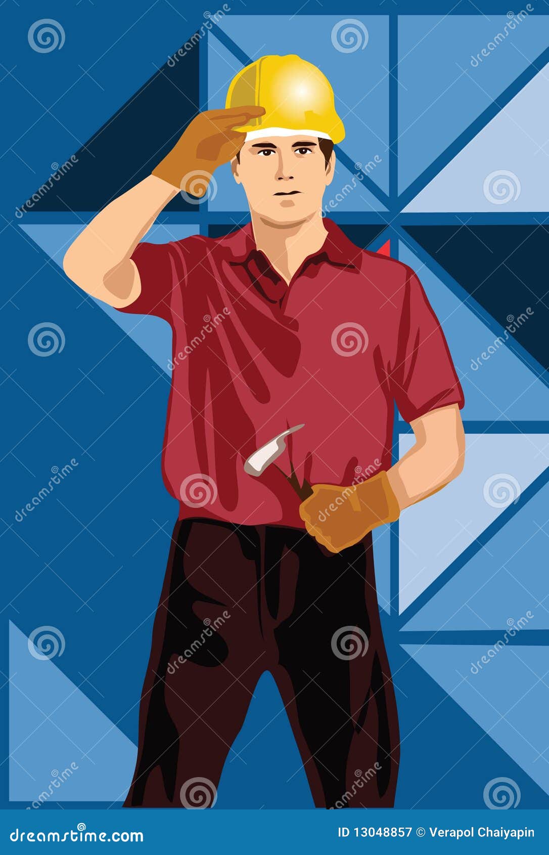 The engineer stock illustration. Illustration of skillful - 13048857