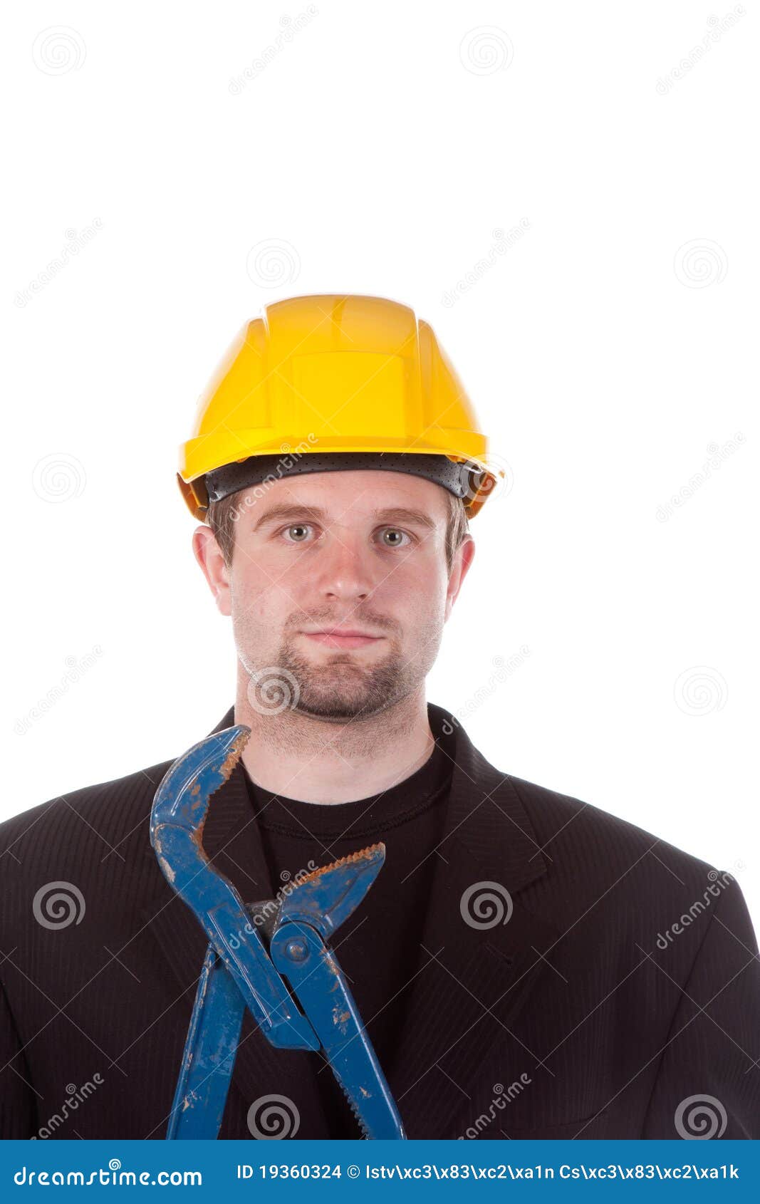 Engineer stock photo. Image of builder, helmet, handsome - 19360324