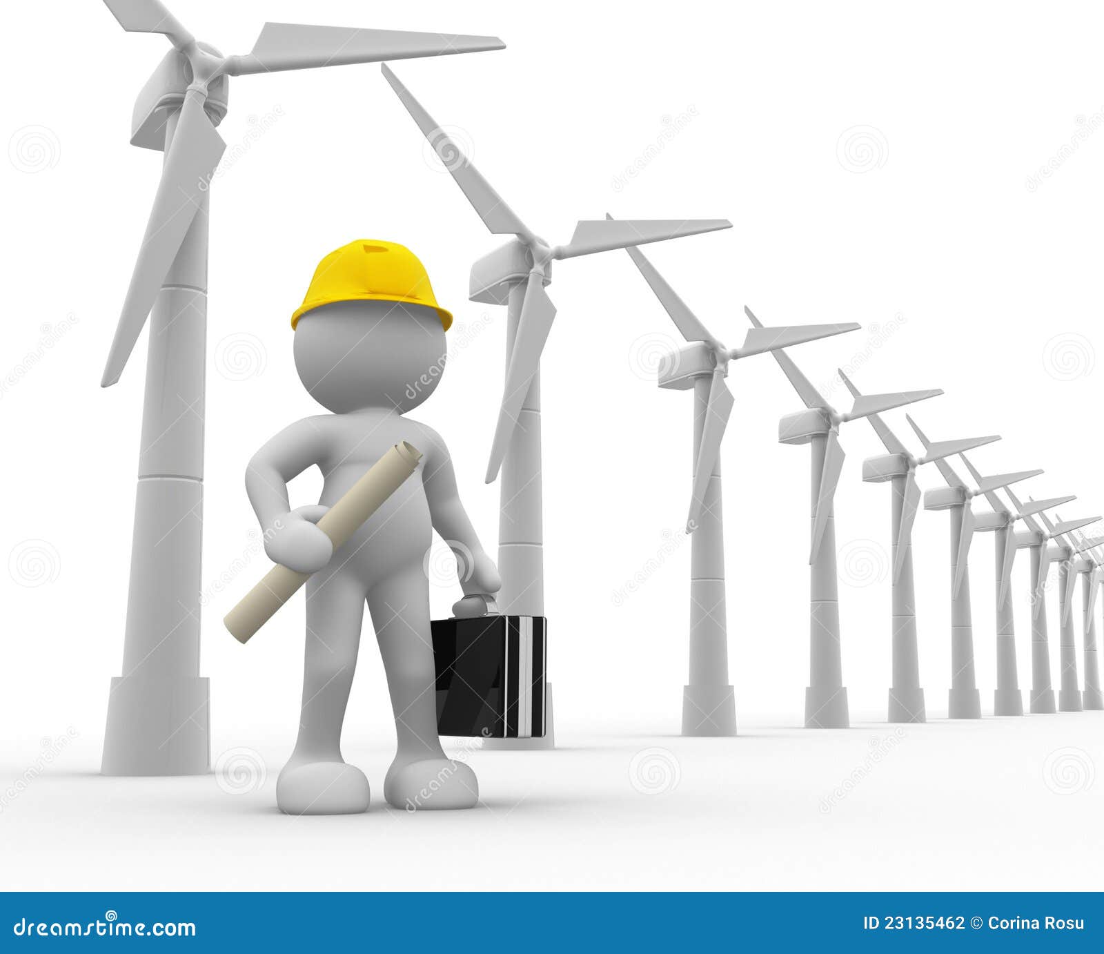 Engineer stock illustration. Illustration of mill, people - 23135462