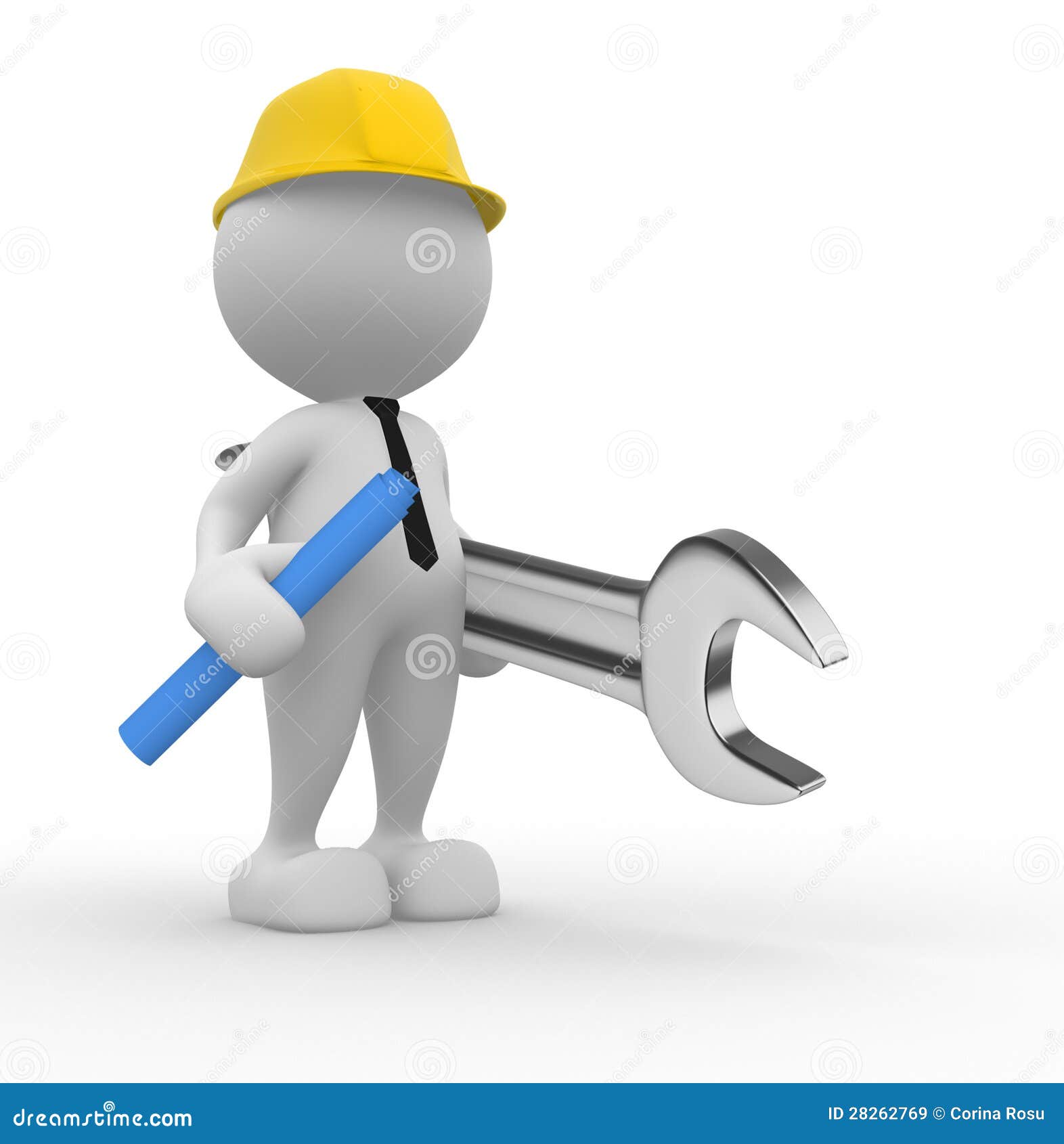 Engineer stock illustration. Illustration of builder - 28262769