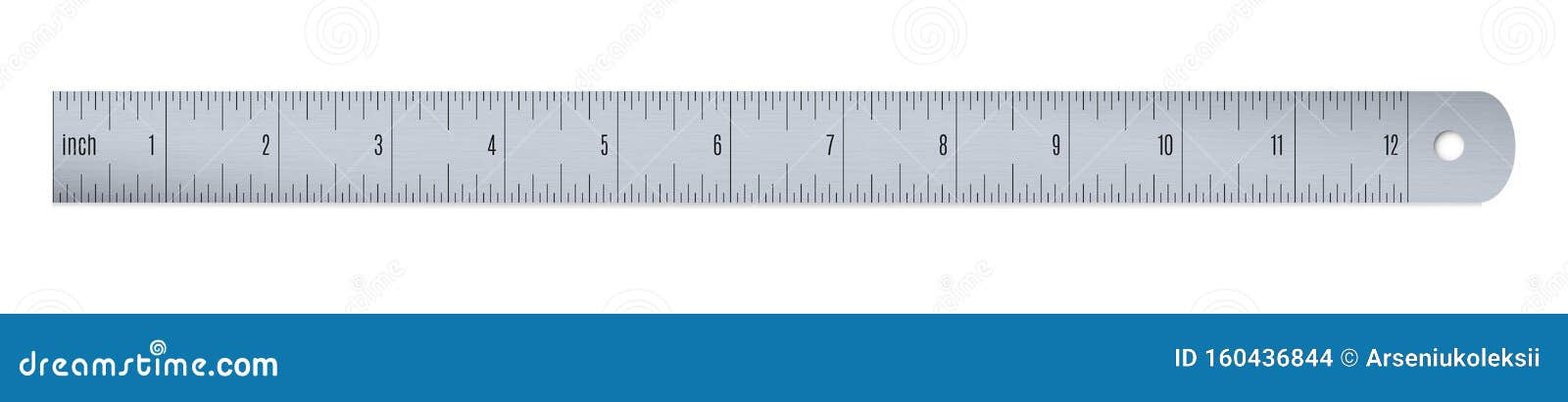 Engineer or Aluminium Drafting Ruler Stock Vector - Illustration of ...