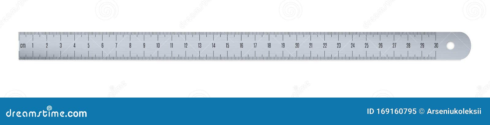 Engineer or Architect Aluminium Drafting Ruler Stock Vector ...
