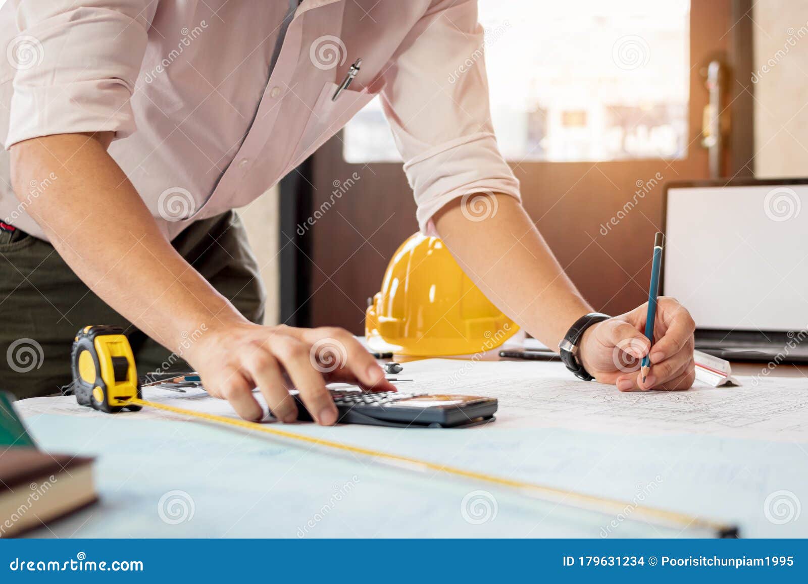 Engineer Or Architect Calculate And Sketch The Drawing Construction ...