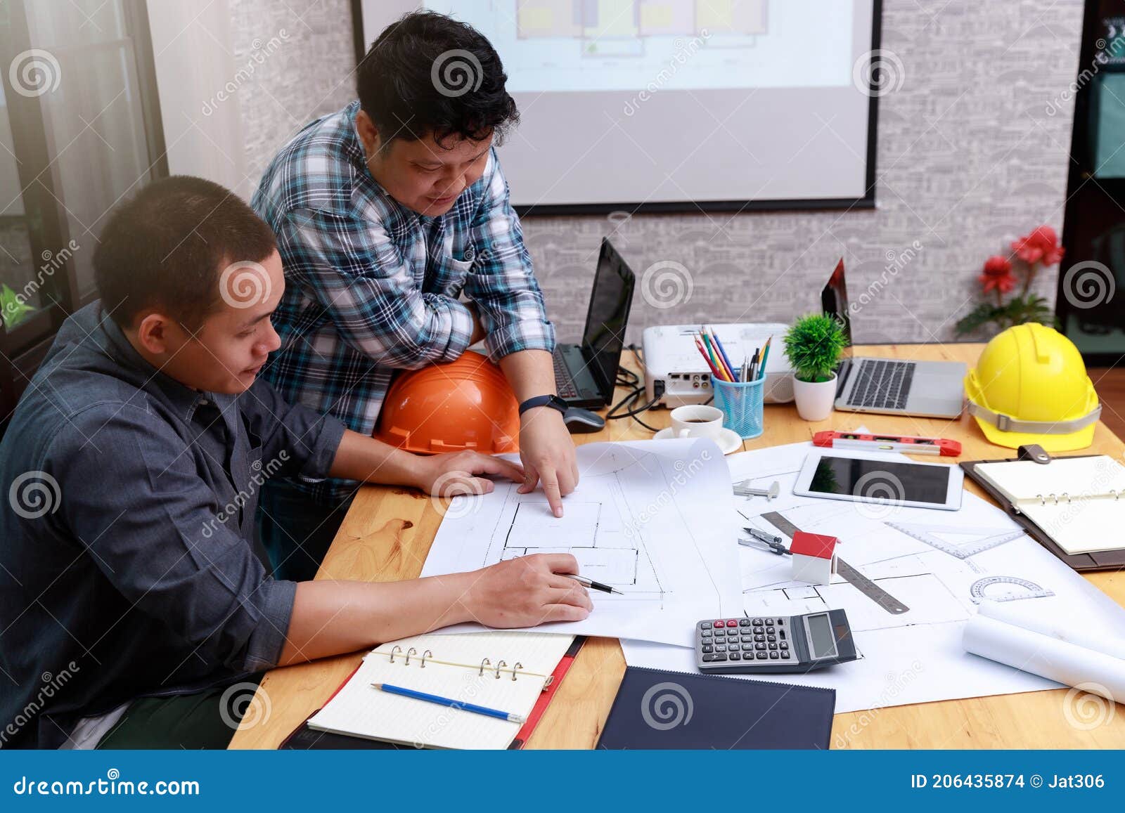 Engineer and Architect Concept, Engineer Architects and Interior ...