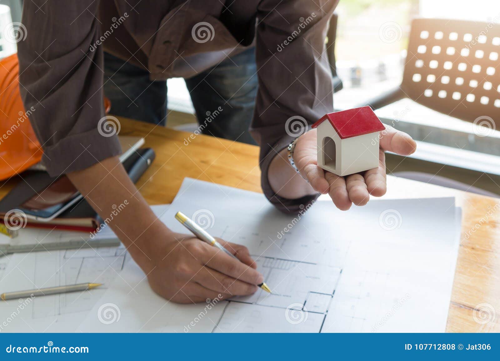 Engineer and Architect Concept, Engineer Architects Office Team Working ...