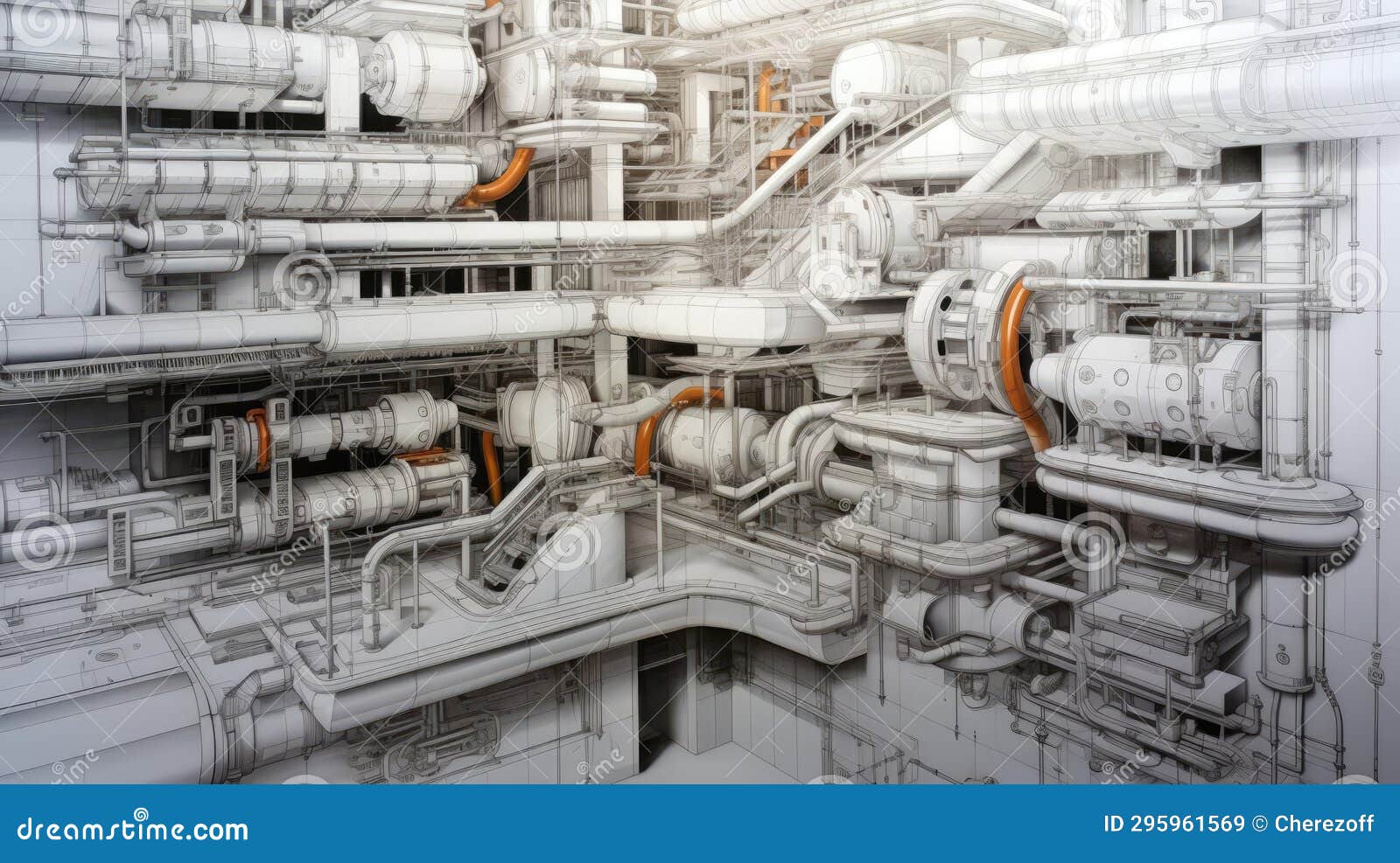 Engineer Architect Develops a Layout of Architecture Stock Image ...