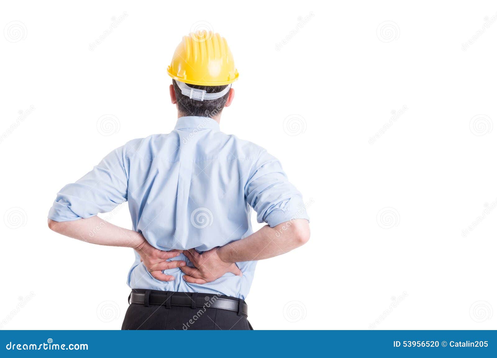 Engineer or Architect Feeling Lower Back Pain Stock Photo - Image of ...