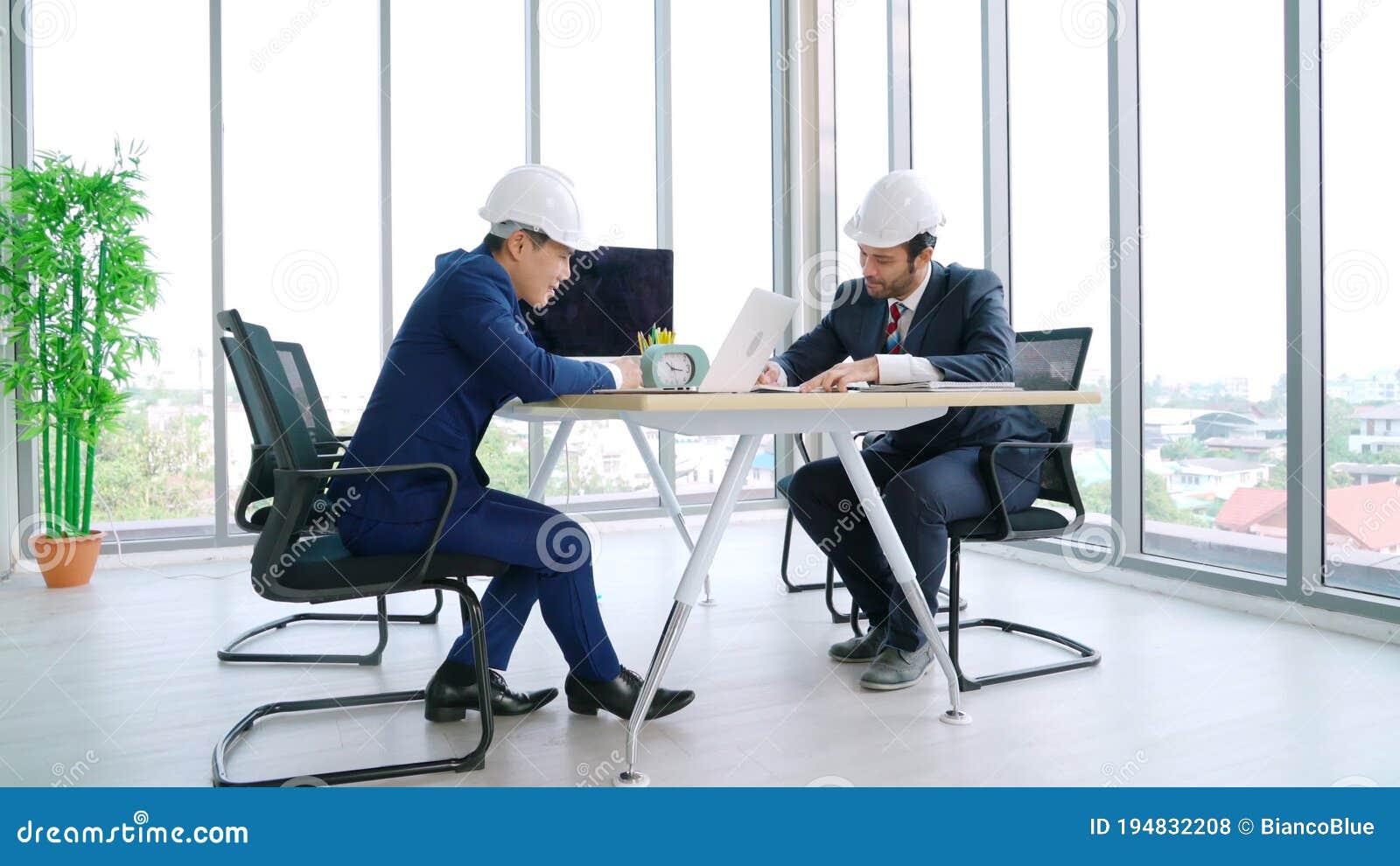 Engineer and Architect Meeting at Office Table Stock Footage - Video of ...