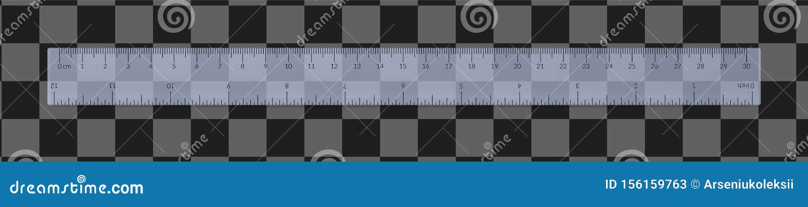 Engineer or Architect Plastic Drafting Ruler Stock Vector ...