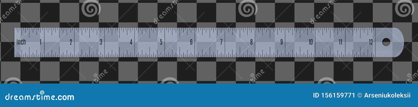 Engineer or Architect Plastic Drafting Ruler Stock Vector ...