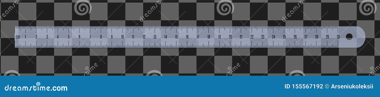 Engineer or Architect Plastic Drafting Ruler Stock Vector ...