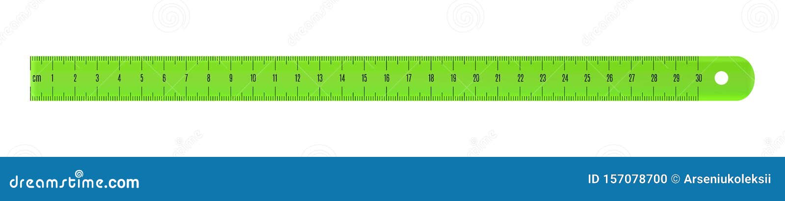 Engineer or Architect Plastic Drafting Ruler Stock Vector ...