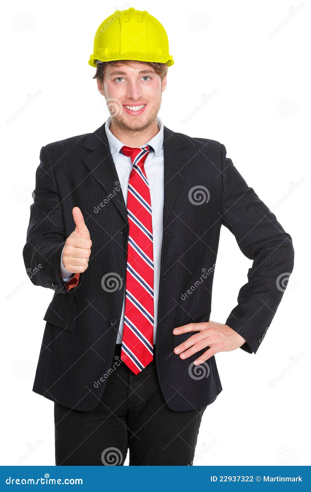 Engineer or Architect Thumbs Up Stock Photo - Image of entrepreneur ...