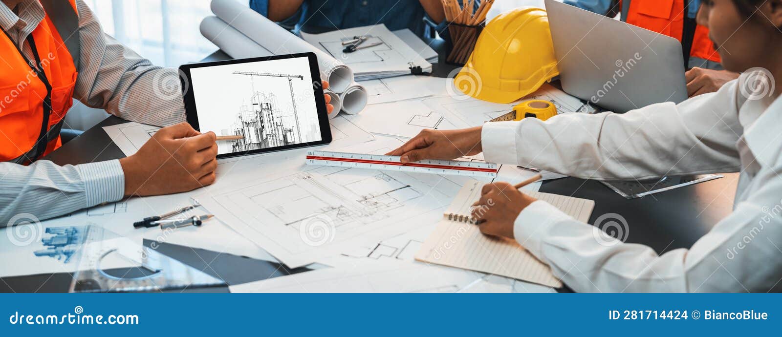 Engineer and Architect Using Architect Designing Software Together ...