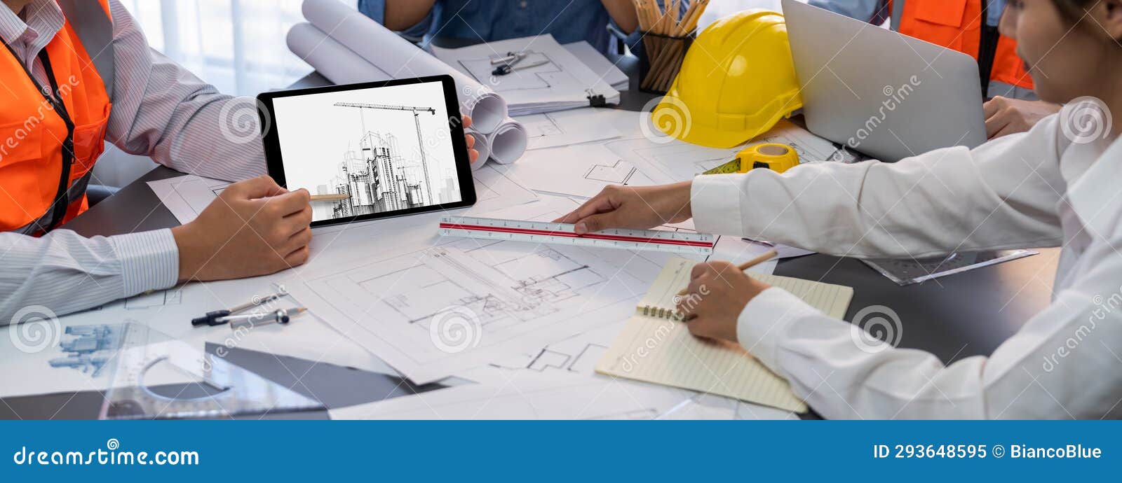 Engineer and Architect Using Architect Designing Software Together ...