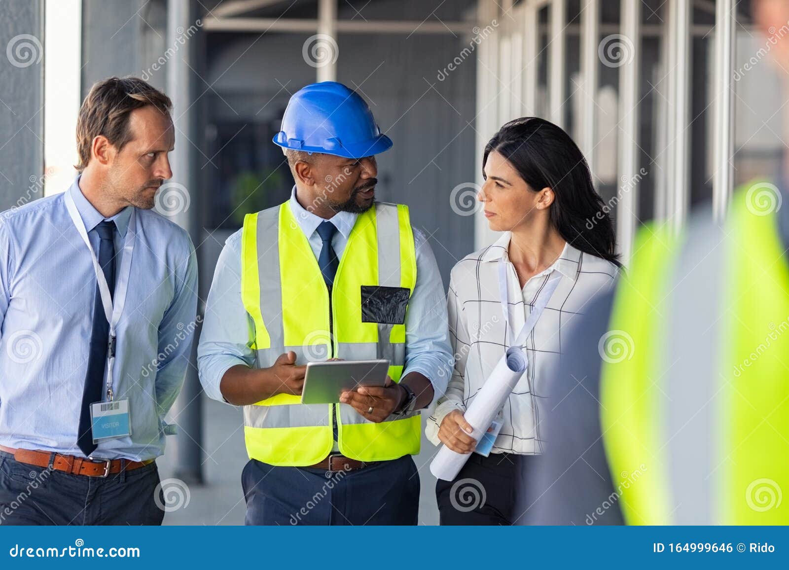 Engineer and Architects at Construction Site Stock Photo - Image of ...