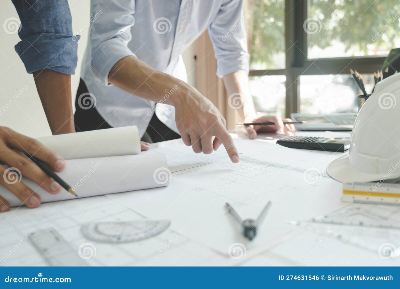 Engineer, Architects Working Together. Stock Photo - Image of corporate ...