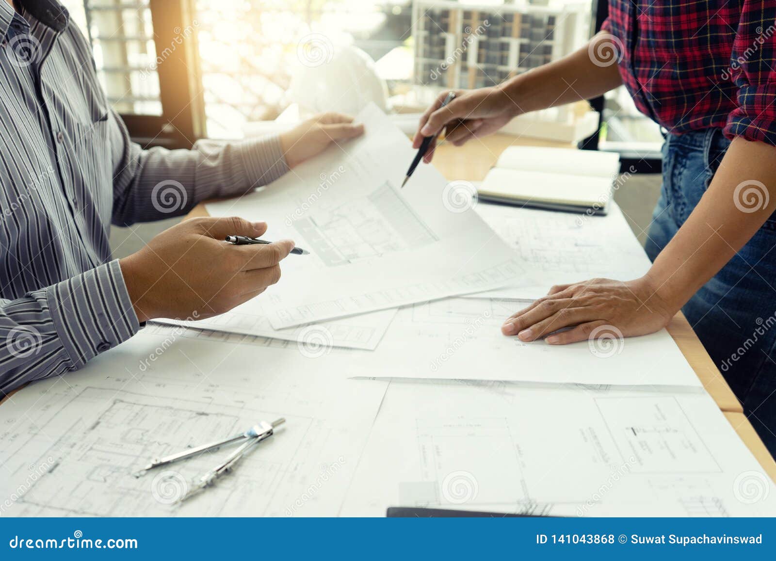 Engineer or Architectural Project, Two Engineering or Architect Stock ...