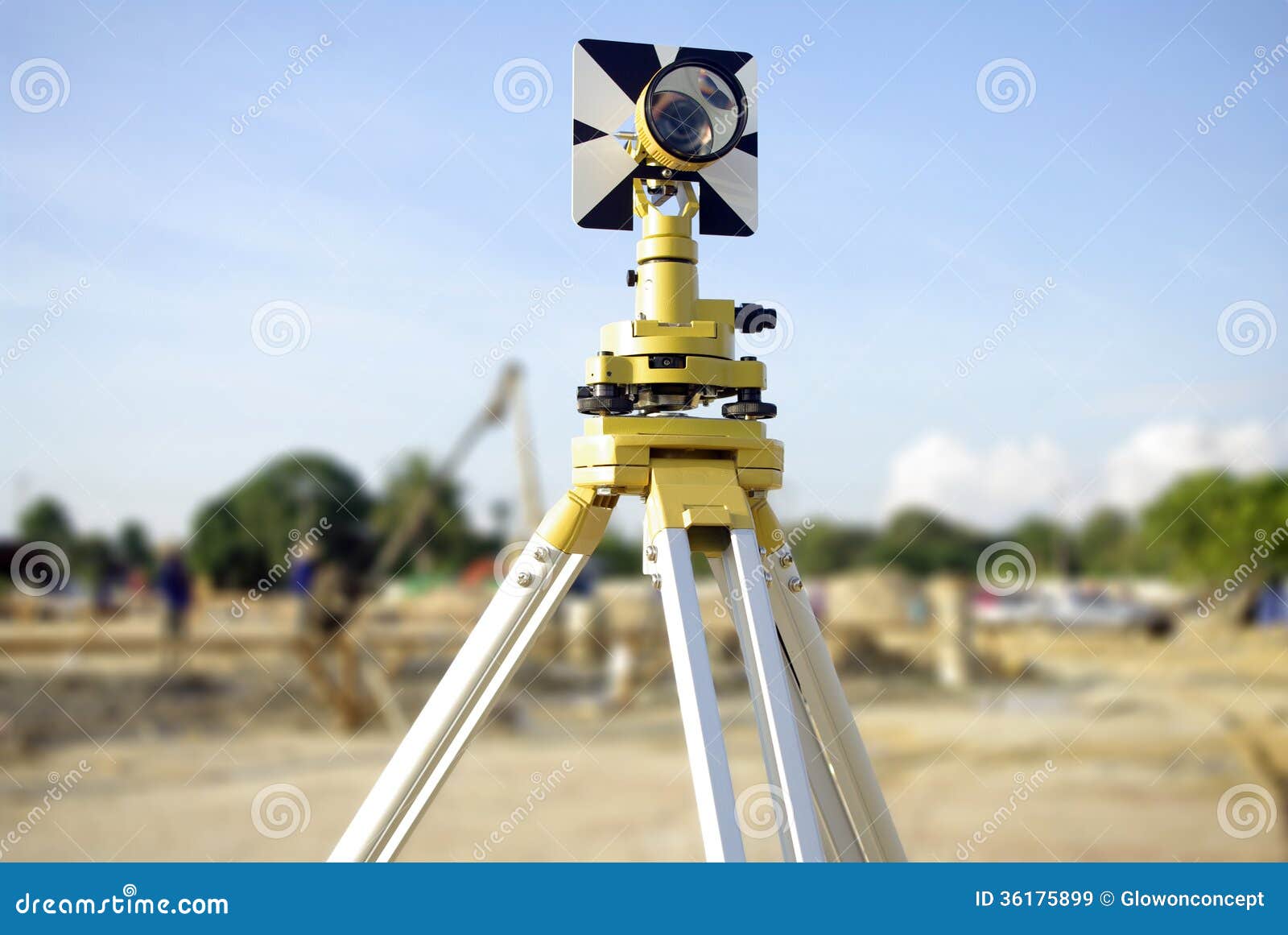 Engineer and Architecture Theodolite Camera Stock Image - Image of ...