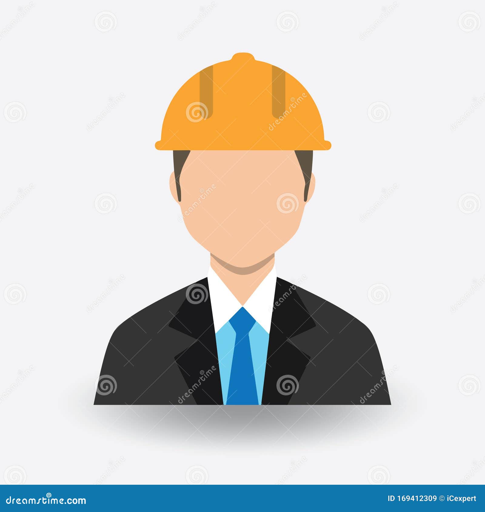 Engineer avatar sign stock vector. Illustration of young - 169412309
