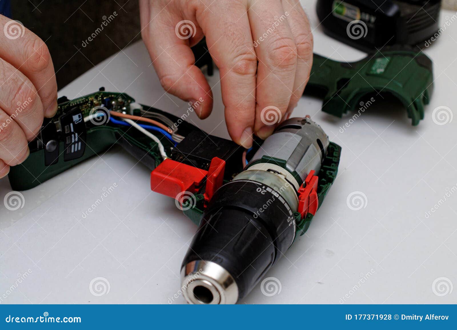 Engineer Begins Repairing a Broken Screwdriver Stock Photo - Image of ...