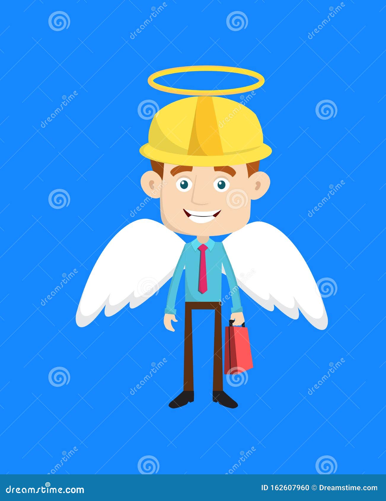 Engineer Builder Architect - in Angel Costume Stock Vector ...