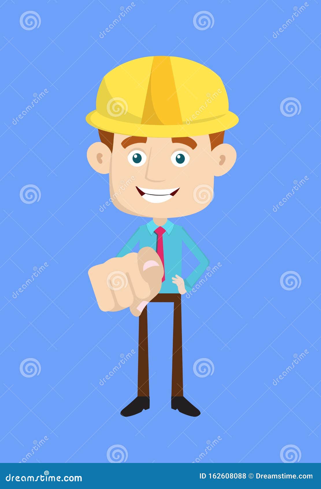 Engineer Builder Architect - Laughing and Pointing Stock Vector ...