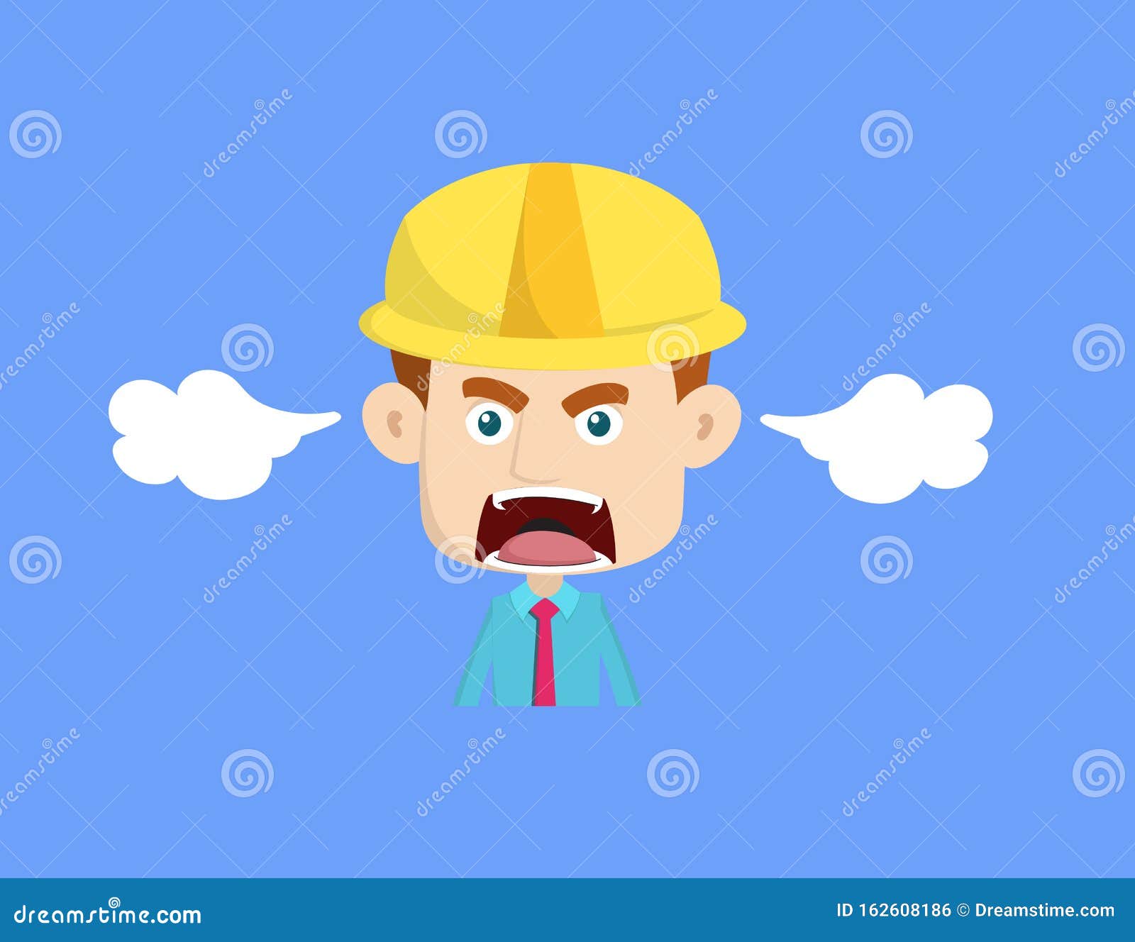 Engineer Builder Architect - Screaming in Aggression Stock Vector ...