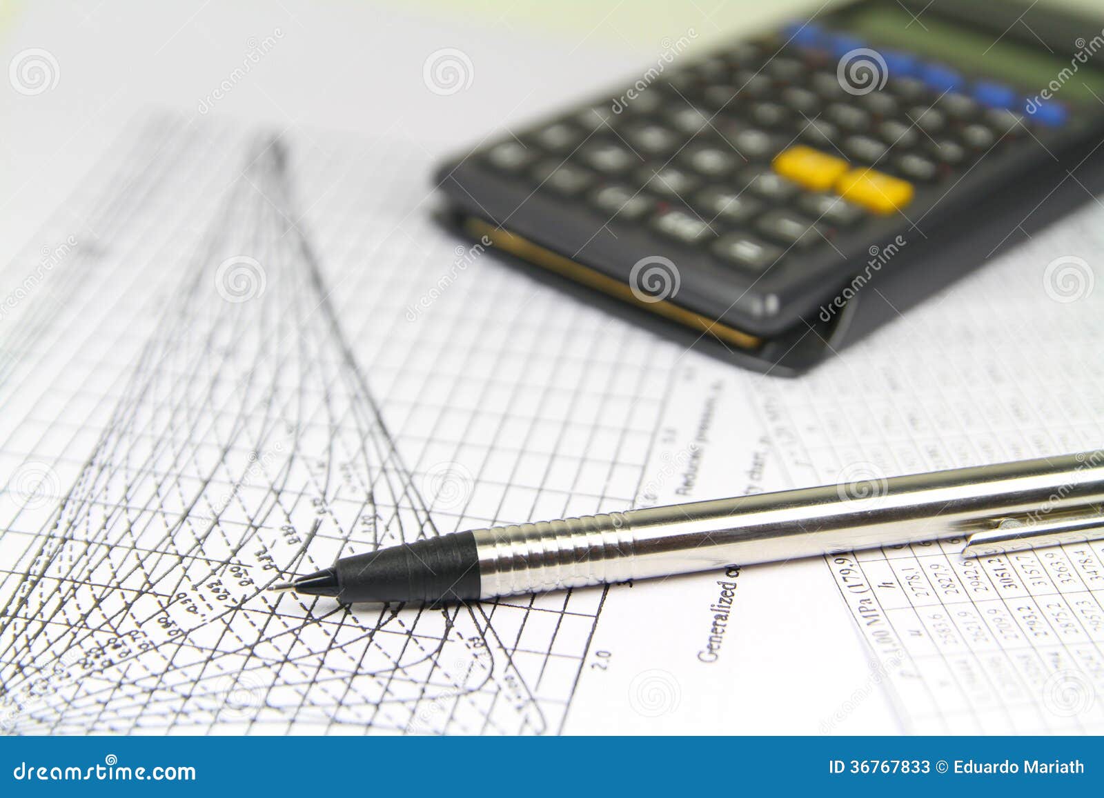 Engineer Calculations Graphics Stock Image - Image of numbers ...