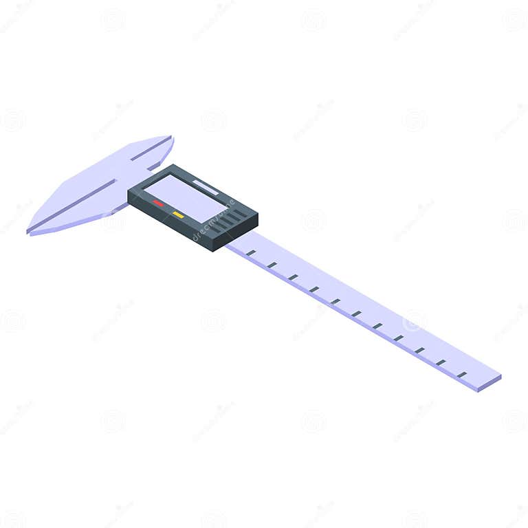 Engineer Caliper Icon, Isometric Style Stock Vector - Illustration of ...