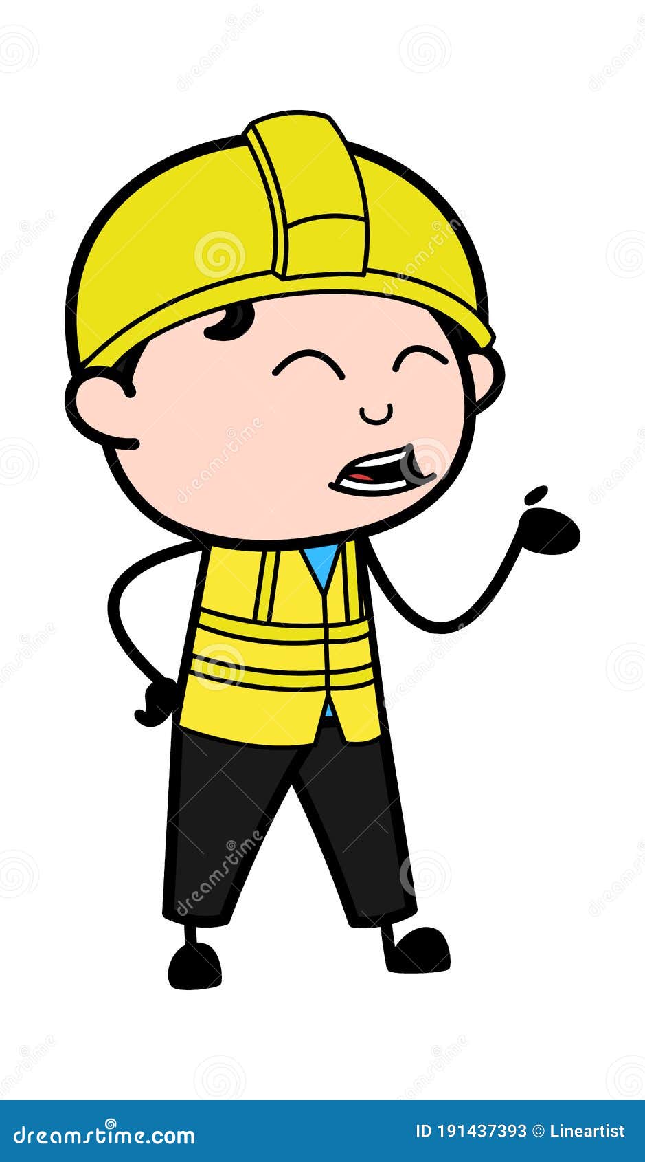 Engineer Cartoon Arguing stock illustration. Illustration of character ...