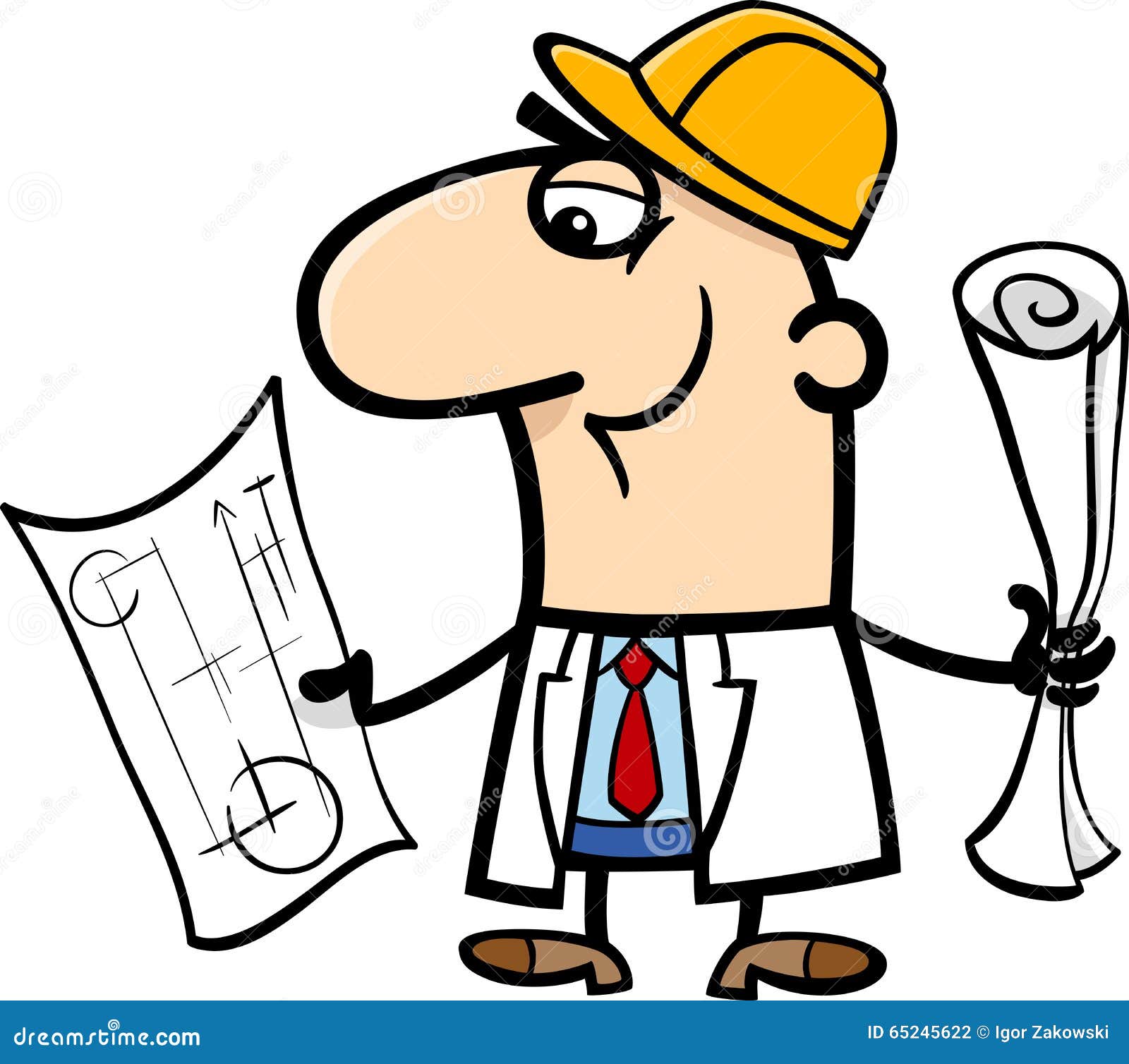 Engineer Cartoon Illustration | CartoonDealer.com #65245622 Engineer Cartoon Illustration | CartoonDealer.com #65245622