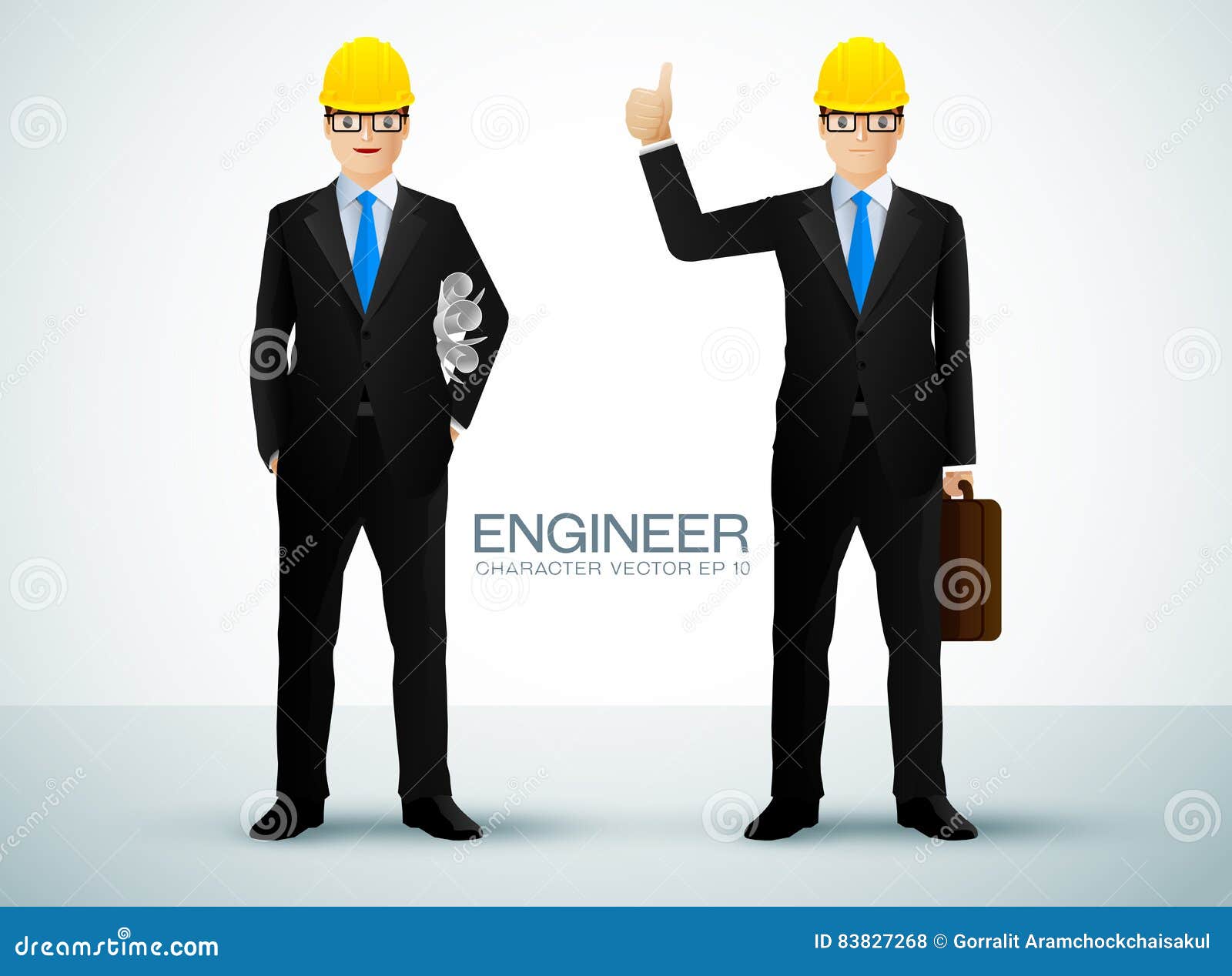 Engineer character stock vector. Illustration of manager - 83827268