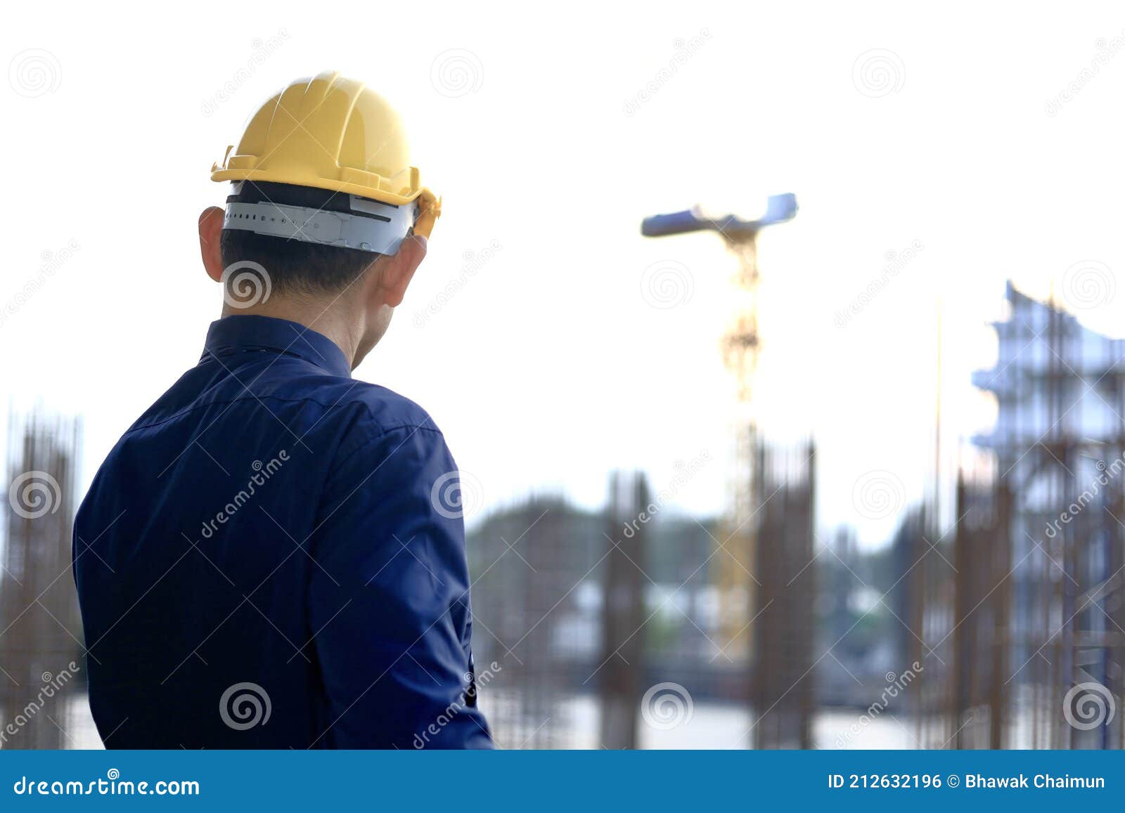 Engineer Looking at the Construction Building Editorial Photo - Image ...