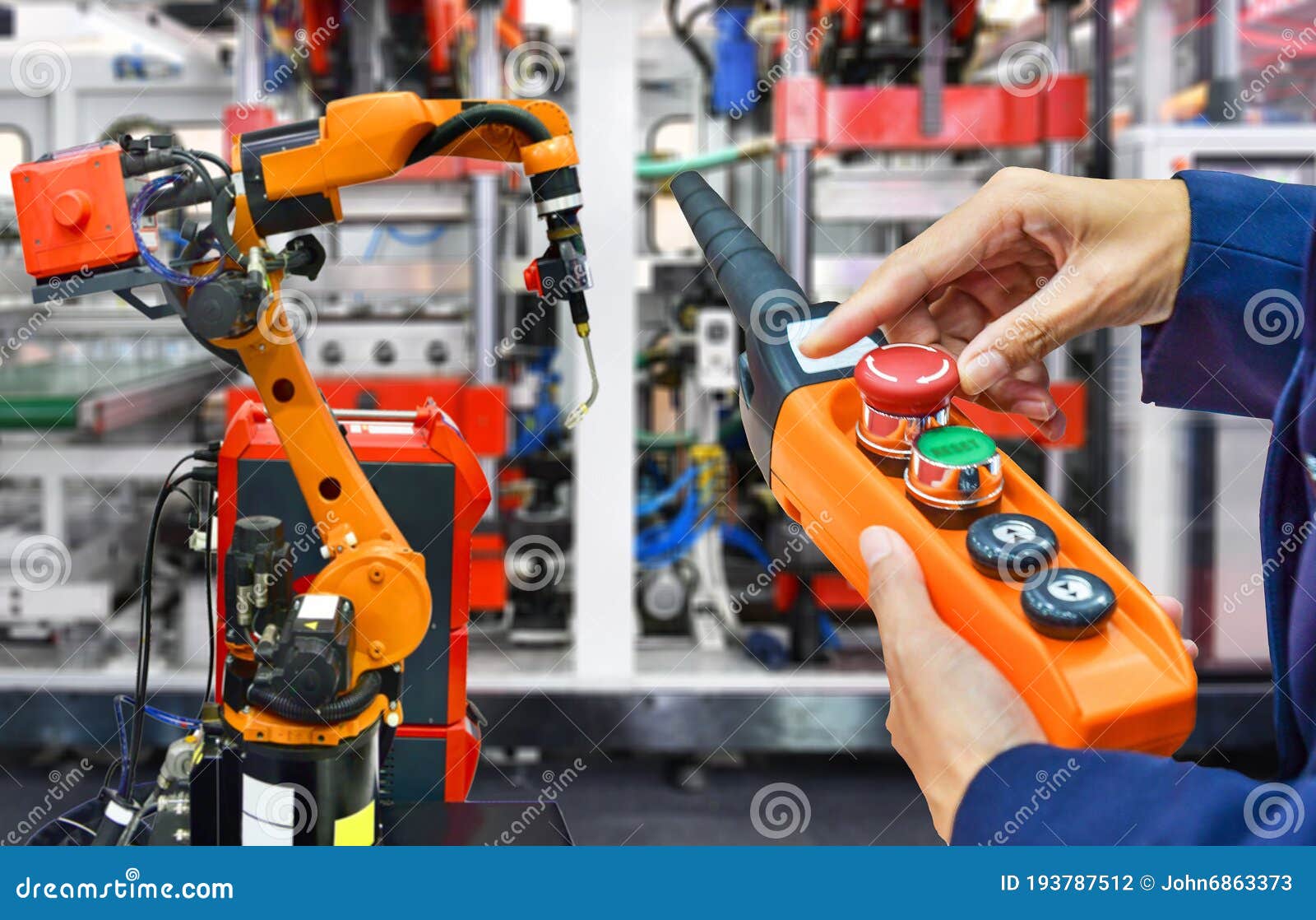 Engineer Check and Control Modern High Quality Automation Welding ...