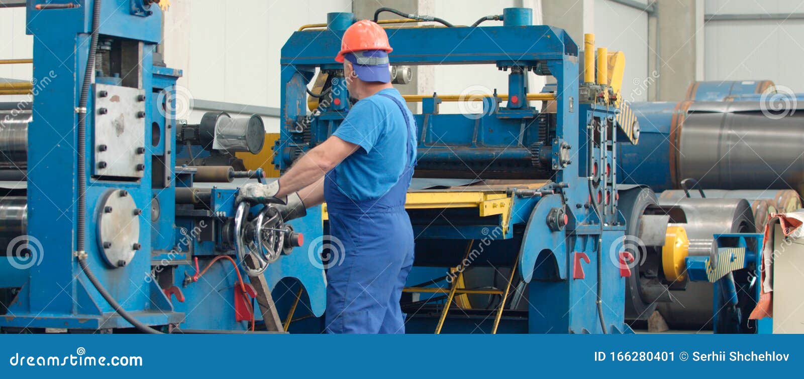 Engineer Checking and Controlling Automatic Machine in Mechanical ...