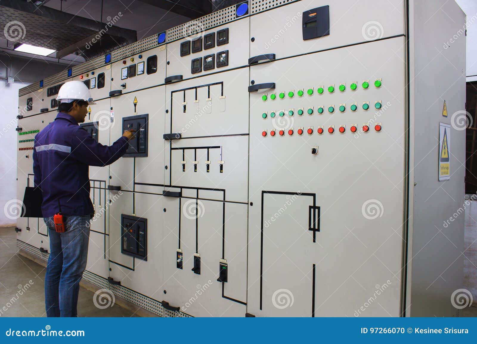 Engineer Checking the Electrical System Stock Photo - Image of ...