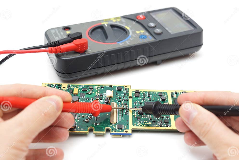 Engineer is Checking Hardware Component Stock Image - Image of circuit ...