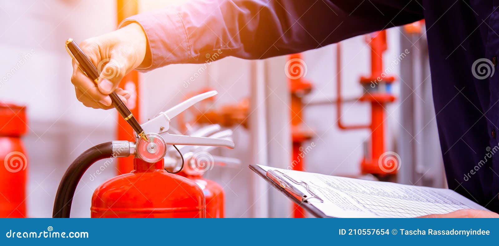 Engineer Checking Industrial Fire Control System,Fire Alarm Controller ...